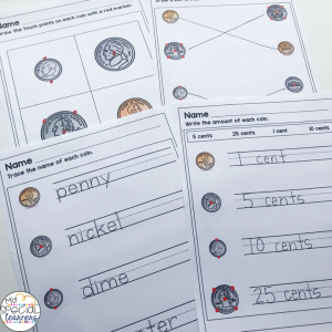 Touch Money Worksheets - My Special Learners